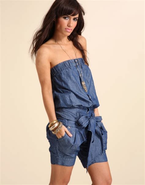 Denim Playsuits And Jumpsuits Celebrities In Designer Jeans From Denim Blog