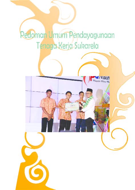 Pdf Pedoman Umum Pendayagunaan Tenaga Kerja Sukarela