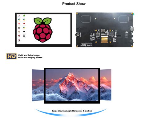 Inch X HDMI Interface Raspberry Pi Capacitive Touch Screen TFT LCD Display VIEWE