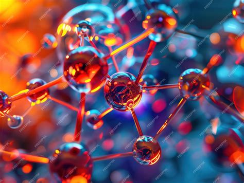 Premium Photo Molecular Intricacy This Striking Image Features A