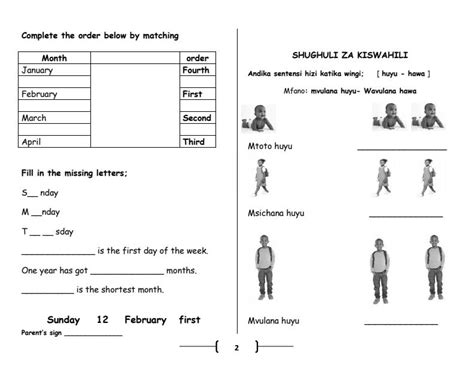 Grade 1 April Holiday Assignments 2024 15866
