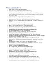 Apcsa Vocab Unit Docx Apcsa Vocab Unit Loop Is A Way To Repeat