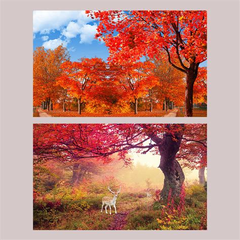 枫叶现代简约装饰画画芯客厅卧室走廊餐厅壁画风景自粘挂画红树林 虎窝淘