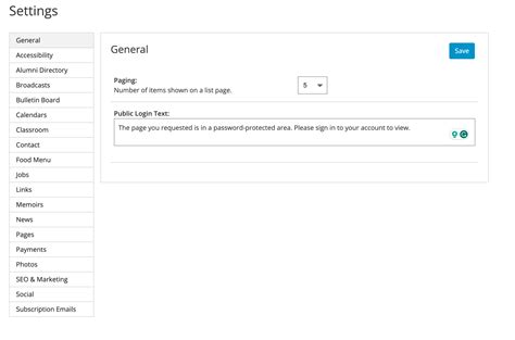 General Settings Settings Edlio Help Center