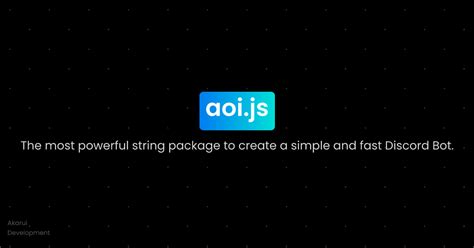 aoi js build discord bots with ease