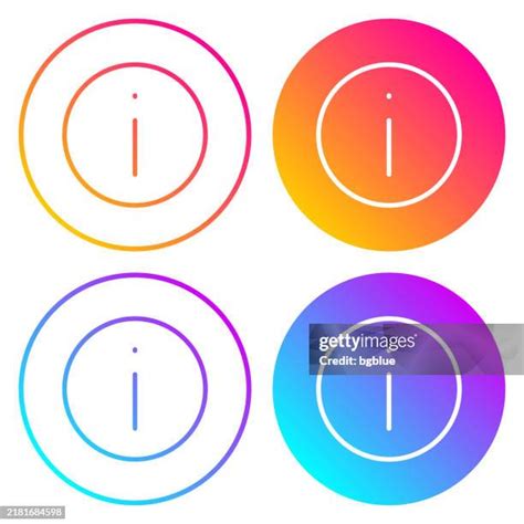 Information Round Icons With Color Gradients High Res Vector Graphic