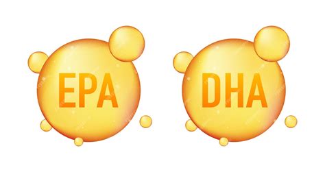 Premium Vector Epa Dha Vector Drops Set Omega Three Organic Vitamin