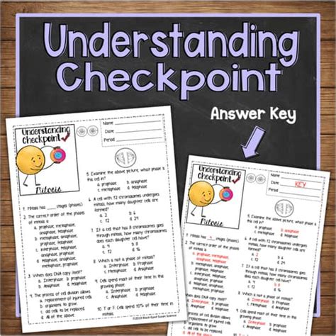 Mitosis Doodle Notes And Quiz Differentiated Cell Division Activity