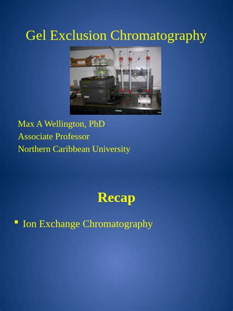 Analytical Biochem 10 Gel Exclusion Chromatography Pdf