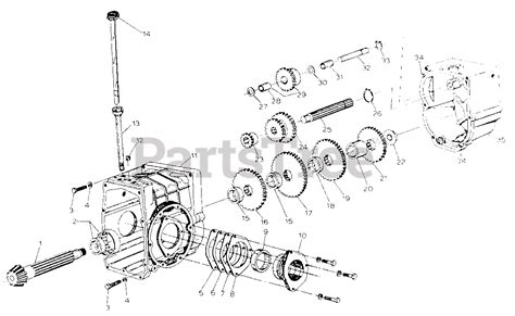 Cub Cadet 1604 2050582u Cub Cadet Garden Tractor Transmission Rear Housing And Gear Housing