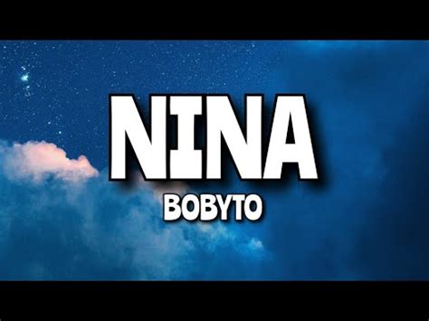 Bobyto Nina speed up paroles tiktok chérie faut pas pleurer les