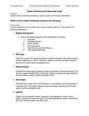 Lab Pdf Lab Assignment Cst Operating System Fundamentals