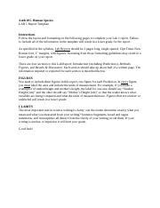 Lab 1 Report Template Docx Anth 105 Human Species LAB 1 Report Template Instructions Follow