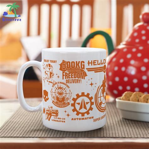 Helldivers 2 Liber Tea Mug Helldivers Taste Democracy 11oz 15oz Etsy