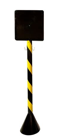 Pedestal 90CM Suporte para Placa em Acrílico zebrado