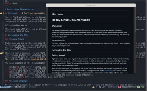 markdown preview documentation