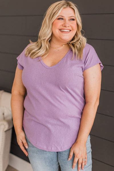 All About Us V Neck Top Light Purple The Pulse Boutique