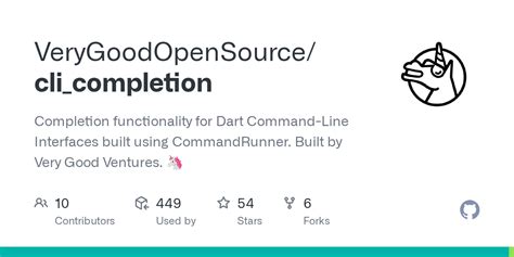 Github Verygoodopensourceclicompletion Completion Functionality