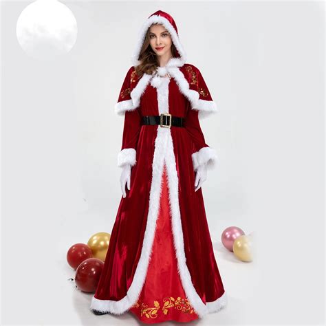 Christmas Mrs Santa Claus Costume Mrs Claus Professional Costume