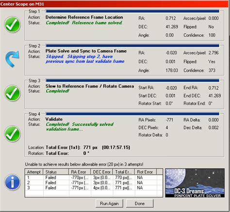 Platesolving Not Working Sequence Generator Main Sequence Software