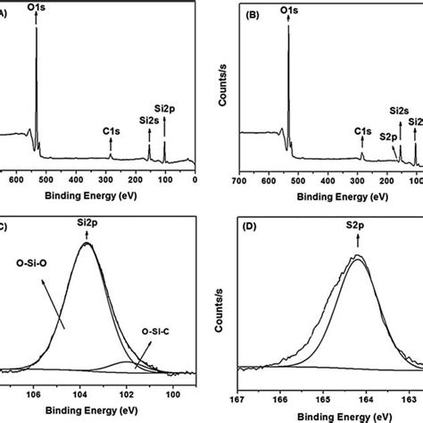 Xps Spectra Of A Wide Scan Of Bare Sio 2 B Sio 2 Sh C The Si2p Download Scientific