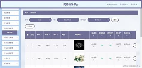 计算机毕业设计 基于ssm的网络教学平台 Javaweb网络教学平台mputilalleqmappre Csdn博客