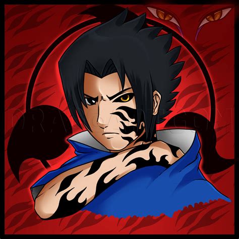 Sasuke Uchiha Curse Mark Drawings