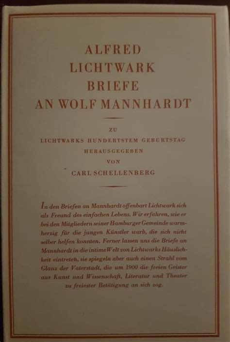 Das Leben Von Dr Wolf Mannhardt Hamburg Thomas H A Becker