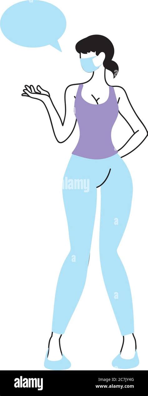 Girl With Bubble Chat Text Vector Illustration Desing Stock Vector Image Art Alamy