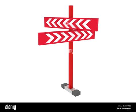 Direction Pointers Isolated On White Background Stock Photo Alamy