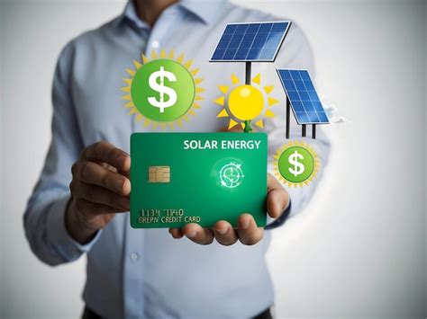 3D Green Credit Card With Eco Symbols Ecofriendly Finance Concept On