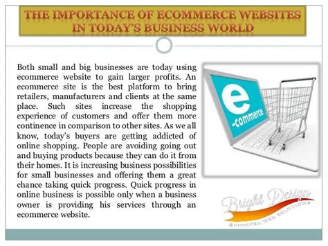 The Importance Of Ecommerce Websites In Todays Business World