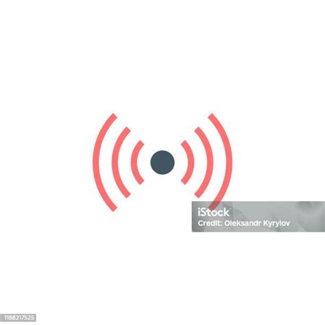 두 면 무선 아이콘입니다 와이파이 존 기호 원격 액세스 및 전파 통신 기호 Wifi 아이콘입니다 흰색 배경에 격리된 스톡 벡터