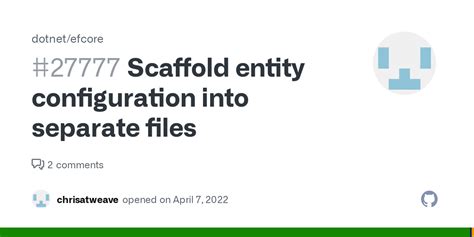 Scaffold Entity Configuration Into Separate Files Issue Dotnet Efcore GitHub