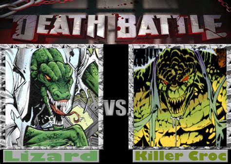 Deathbattle Lizard Vs Killer Croc By Mystic Man On Deviantart