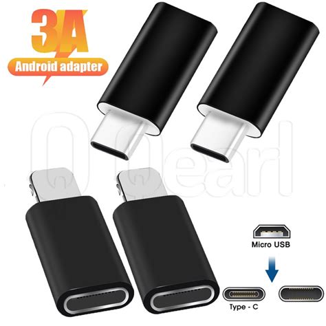 Mini Android To Type C Interface Converter Charging Data Transfer Adapter Compatible For