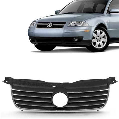 Grade Passat 2001 2002 2003 2004 Preta Frisos Cromados Frete grátis