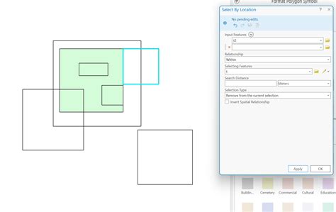 Arcgis Pro How To Select Polygons From One Layer That Externally