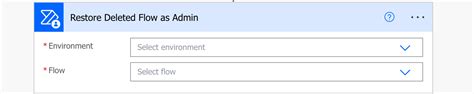 building a flow to restore deleted power automate flows