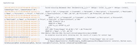 Npgsql Postgresexception 0x80004005 42p01 Relation Productimages Does Not Exist
