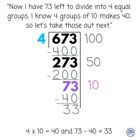 How I Teach The Partial Quotient Strategy For Long Division Curious Classroom Adventures