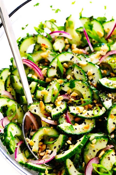 Salade de concombre thaïlandaise concombre salade thailandaise Cucumber recipes salad