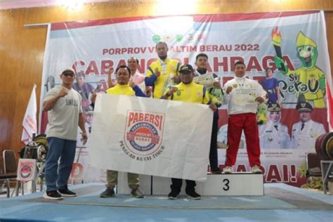 Atlet Angkat Berat Kutim Lampaui Target Boyong Medali Di Porprov Kaltim