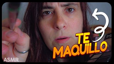 Asmr Maquillandote Para Halloween Muy Cerquita Youtube