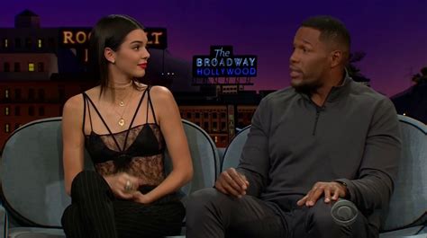 Naked Kendall Jenner In Late Late Show With James Corden