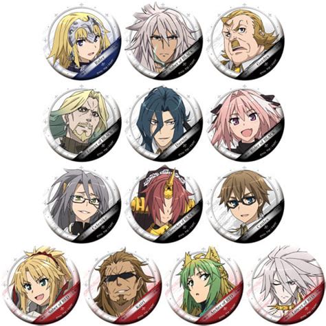 駿河屋 全13種セット 「fateapocrypha キャラバッジコレクション Vol1」（バッジ・ピンズ）