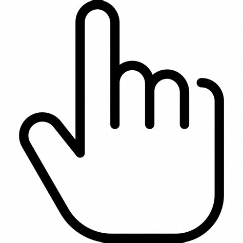 cursor mouse click hand tap icon download on iconfinder