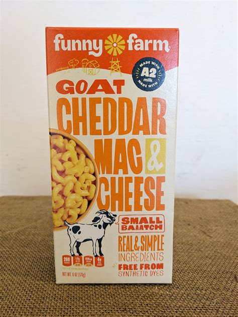 Funny Farm Goat Cheddar Mac And Cheese The Citrus Tree Fresh Produce Market