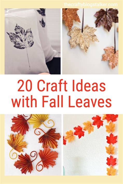 20 Amazing Fall Leaves Craft Ideas The Crafty Blog Stalker Leaf