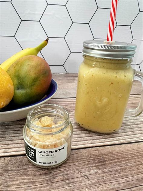 Lemon Mango Ginger Smoothie Cookaholic Wife
